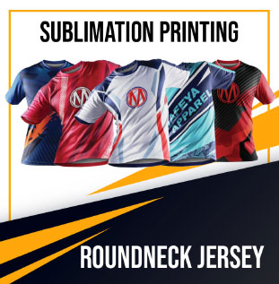 Round Neck Jersey - Printing Sublimation Shah Alam