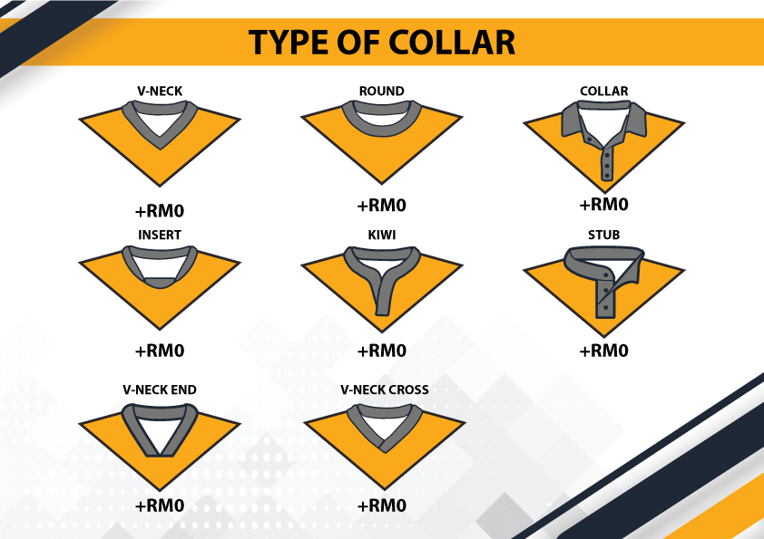 Jenis Collar - Printing Sublimation Shah Alam